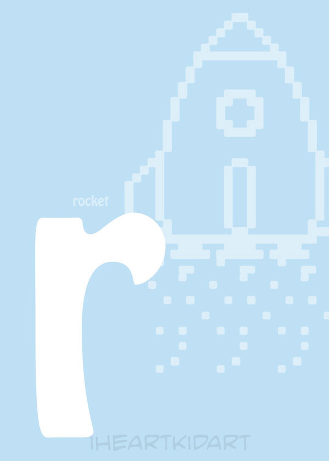 Letter R (rocket) Mario Brothers ABC Alphabet Letters - Etsy