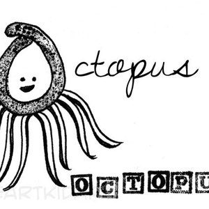 O is for Octopus Animal ABC Alphabet Kid Art Print - Etsy