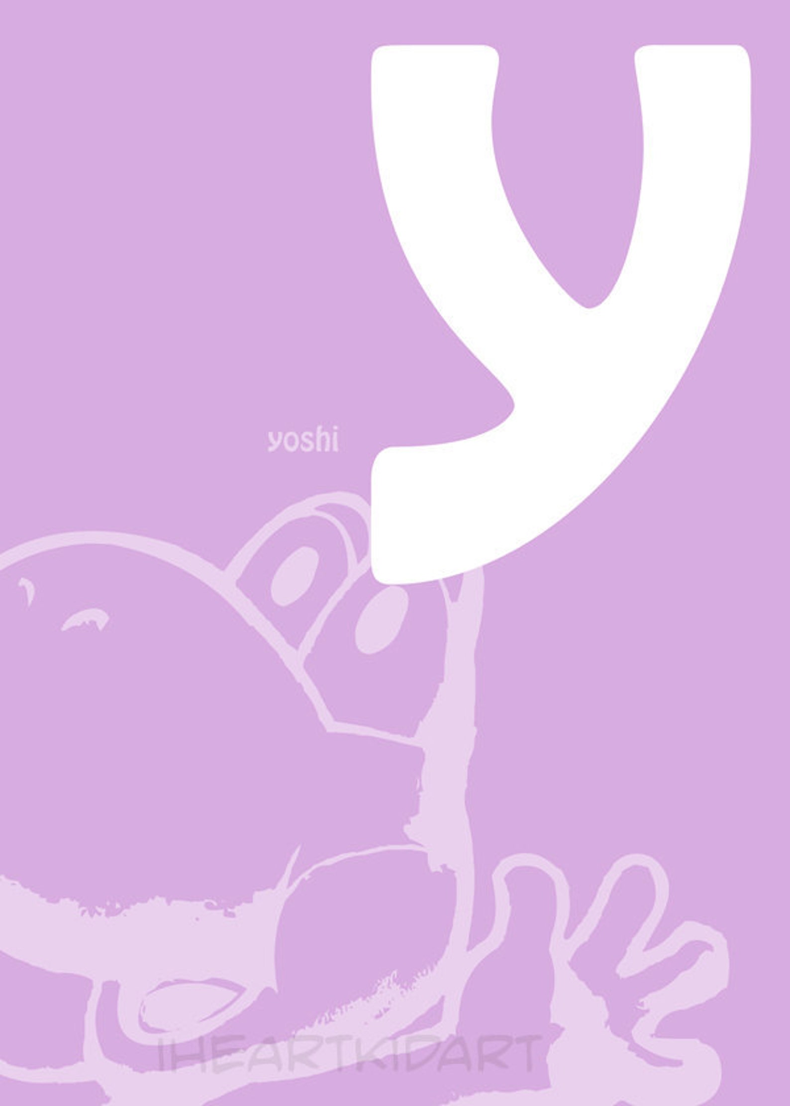 Letter Y yoshi Mario Brothers ABC Alphabet Letters - Etsy Ireland