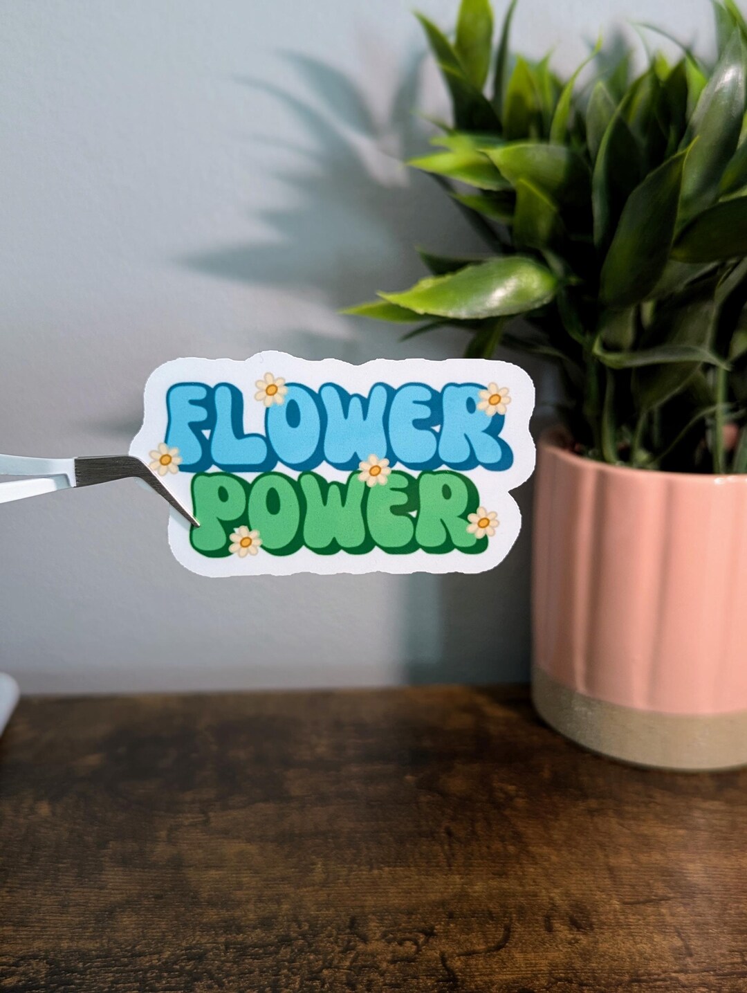 Flower Power Vinyl Sticker: Groovy Retro Die Cut Sticker - Etsy