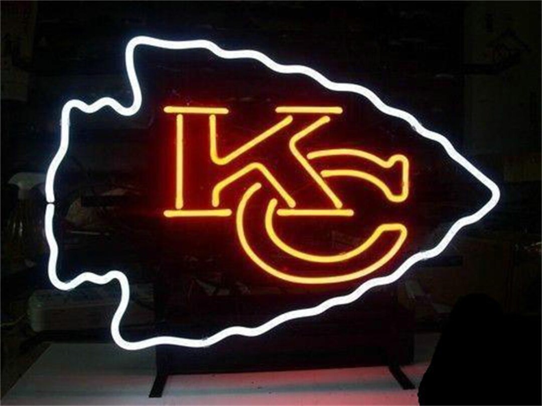Kansas City Chiefs Neon Sign: Man Cave Bar Beer Decor (14"x10") - Etsy