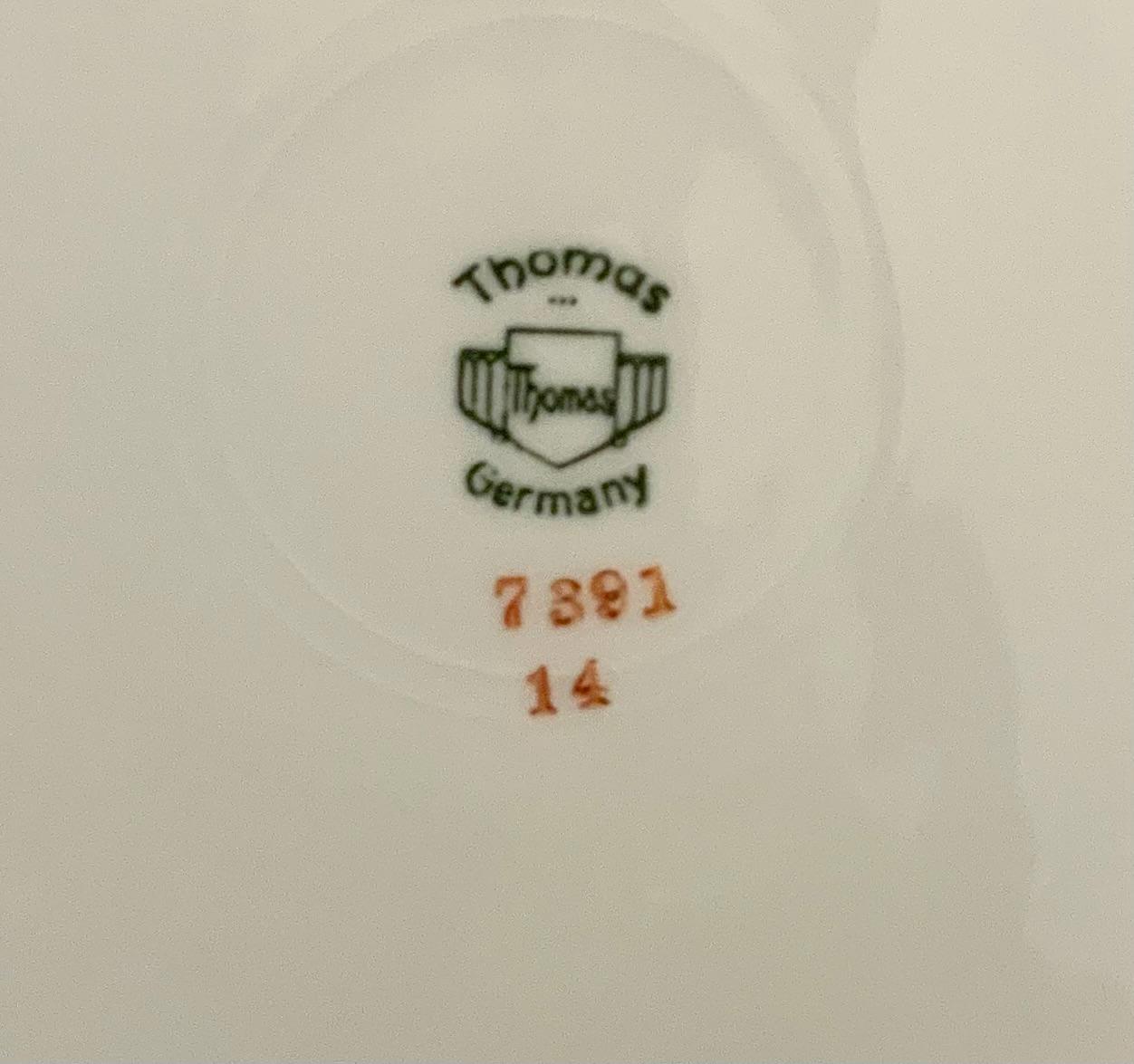Vintage Thomas Germany Orchid Porcelain Dinnerware Set (17 Pieces) - Etsy