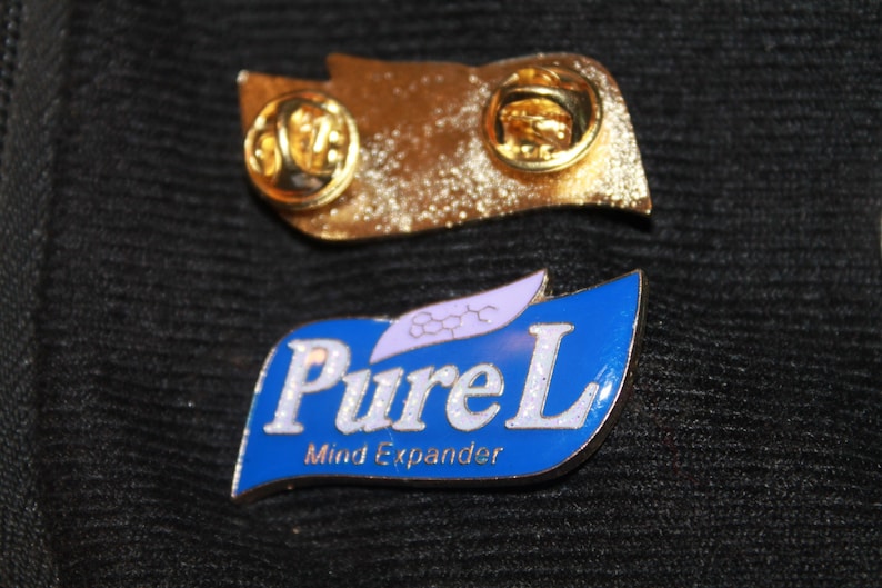 Pure L Mind Expander Hat Pin, LSD Molecule, Hippie, Lapel Pin, Trippy ...