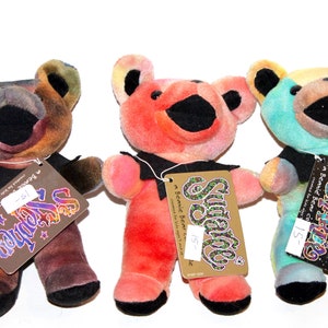 First Generation Grateful Dead Liquid Blue Plush Bear, Beanie Bear ...