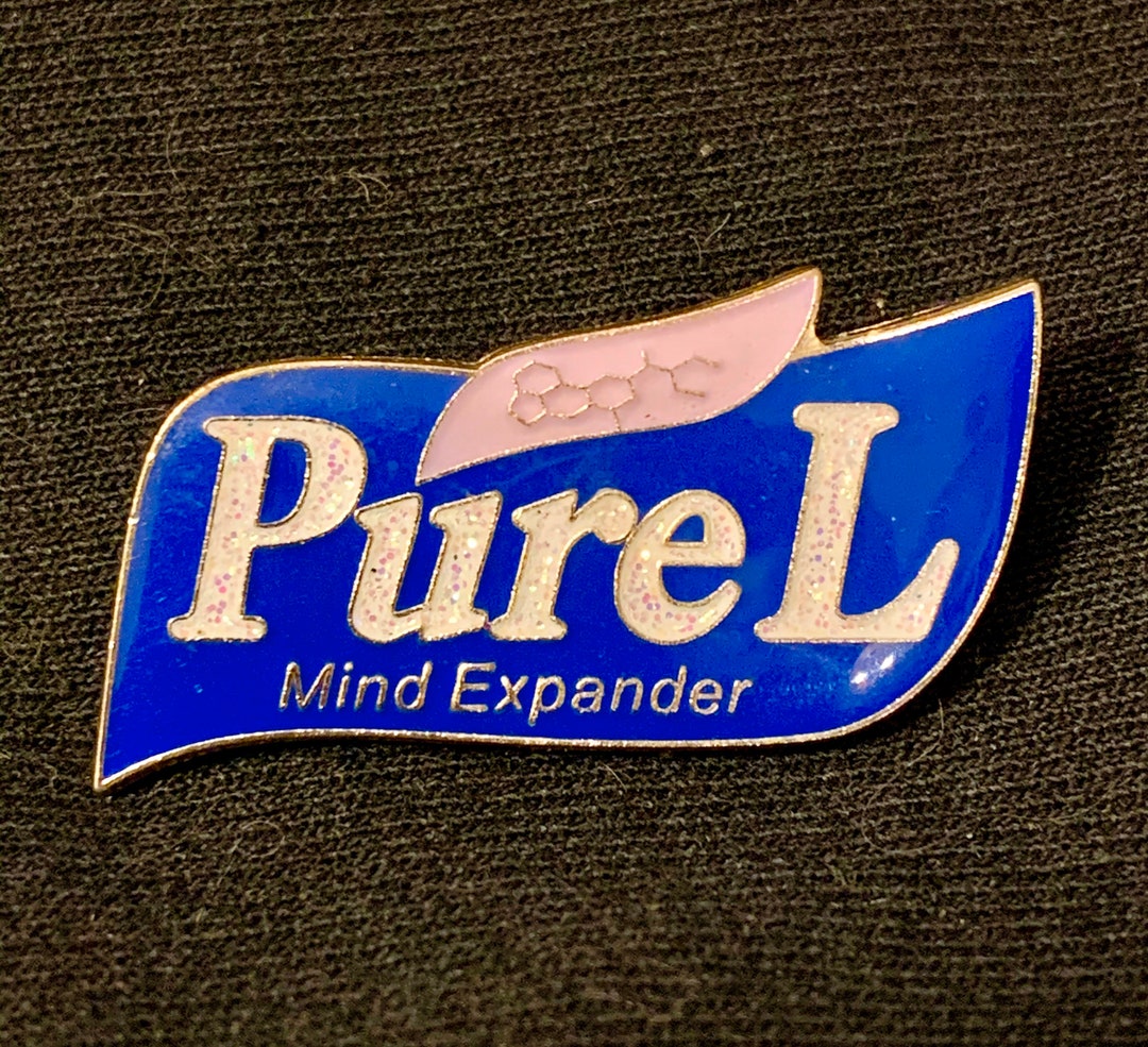 Pure L Mind Expander Hat Pin, LSD Molecule, Hippie, Lapel Pin, Trippy ...