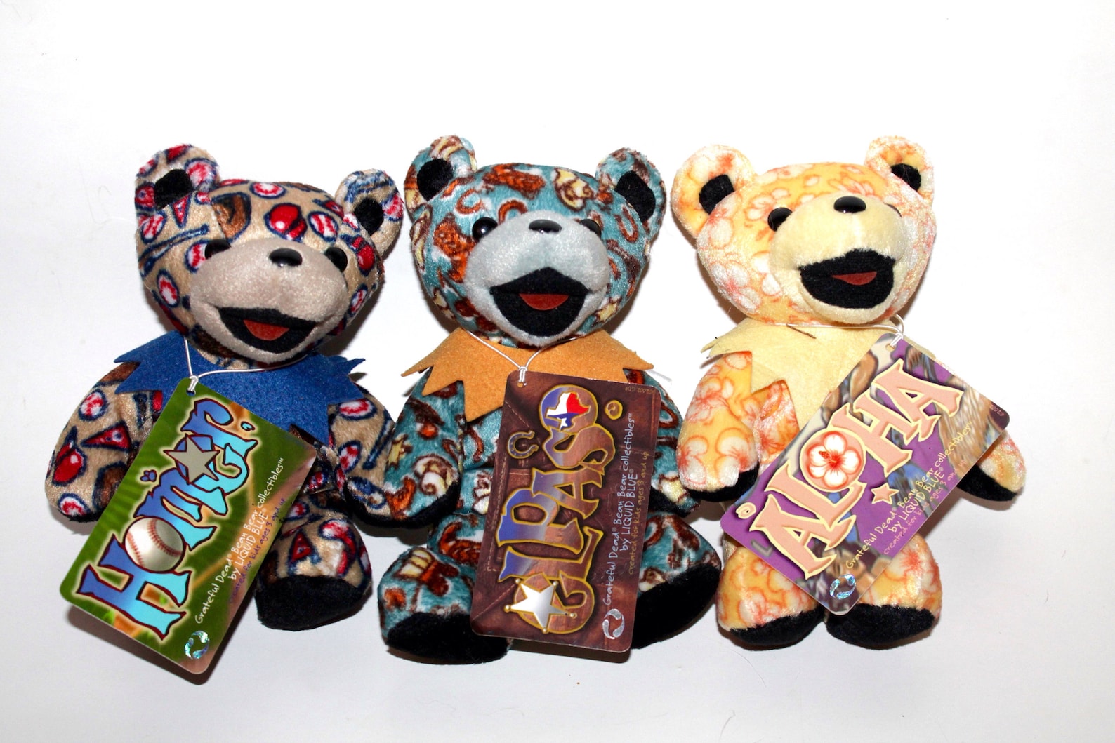 Eighth Edition Grateful Dead Plush Bears, Liquid Blue, Beanie Bear ...