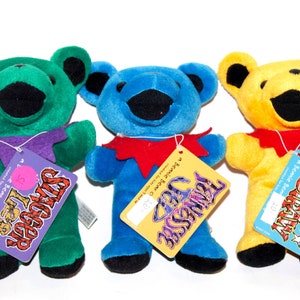 First Generation Grateful Dead Liquid Blue Plush Bear, Beanie Bear ...