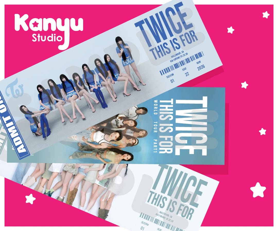 Twice [this is For] WORLD TOUR Fan Made Tickets (digital for Print) - Etsy