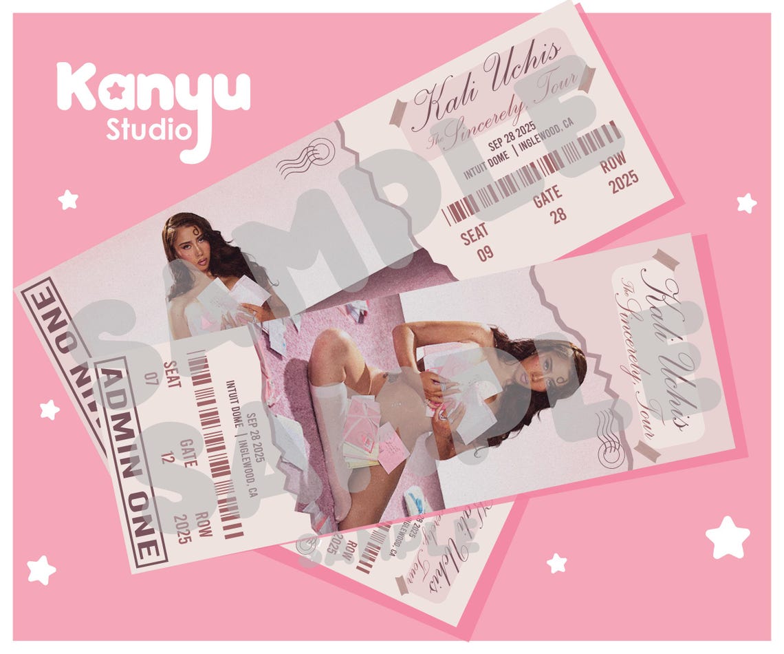 Kali Uchis the Sincerely – Fan Made Tickets (digital for Print) - Etsy