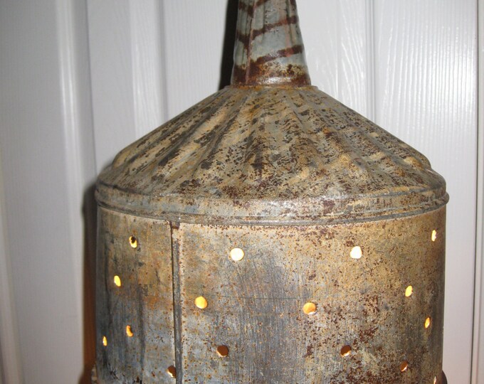 Antique Industrial Funnel Hanging Lamp - Etsy