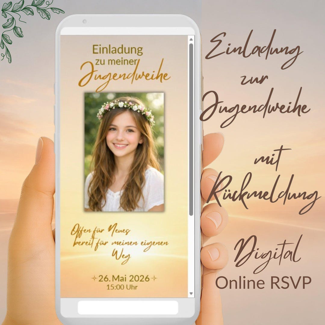 Digital Invitation to Youth Initiation Ceremony | Canva Template ...