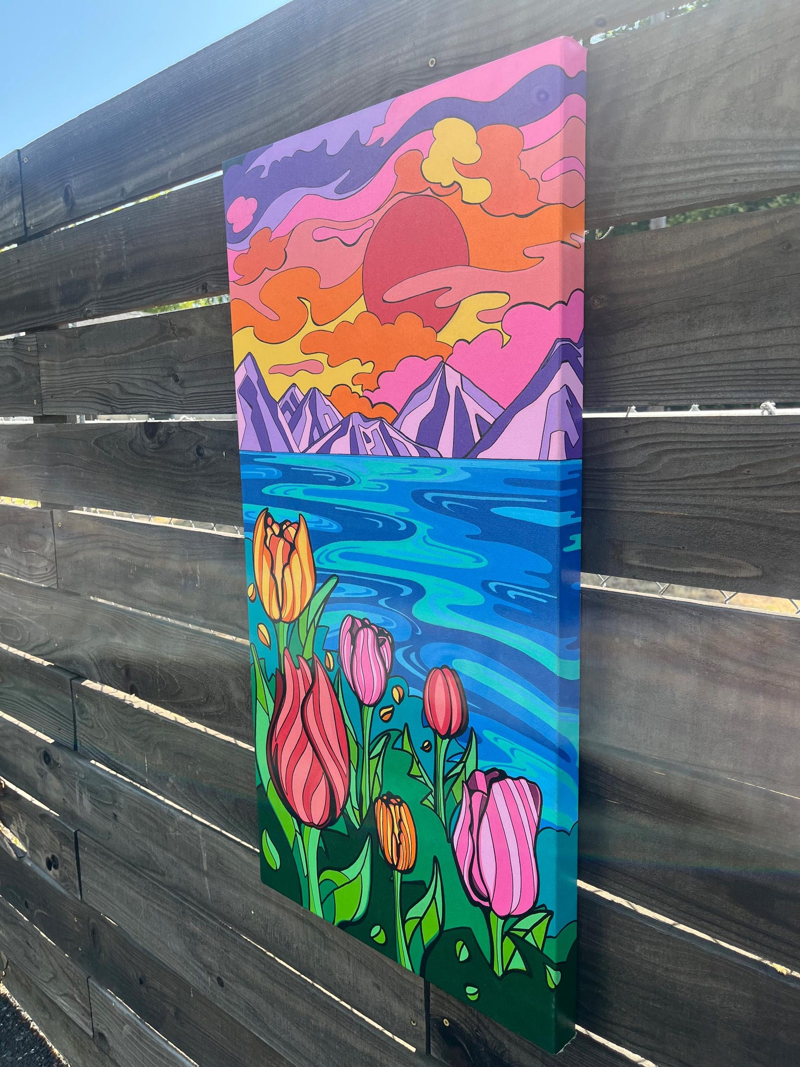 Ocean Blooms Original Acrylic Canvas Painting - Etsy
