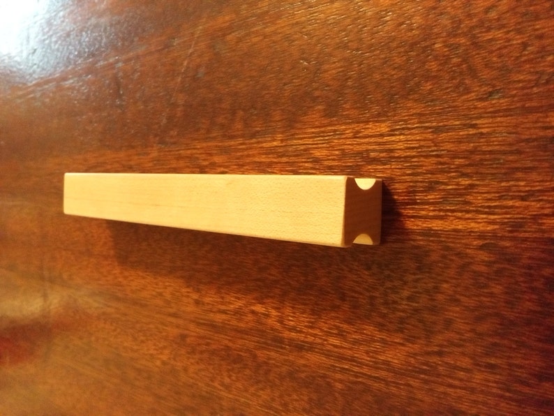 Maple Wood Basic Cabinet Pull - Etsy
