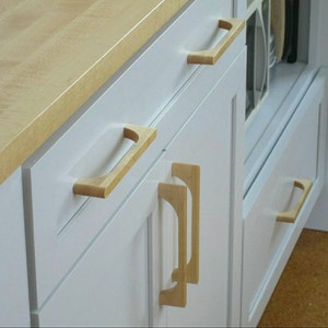 Designer Maple Wood Cabinet Pull - Etsy