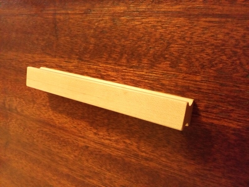 Maple Wood Basic Cabinet Pull - Etsy