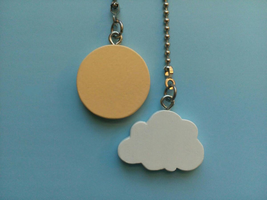Sun and Cloud Ceiling Fan Pull Set - Etsy