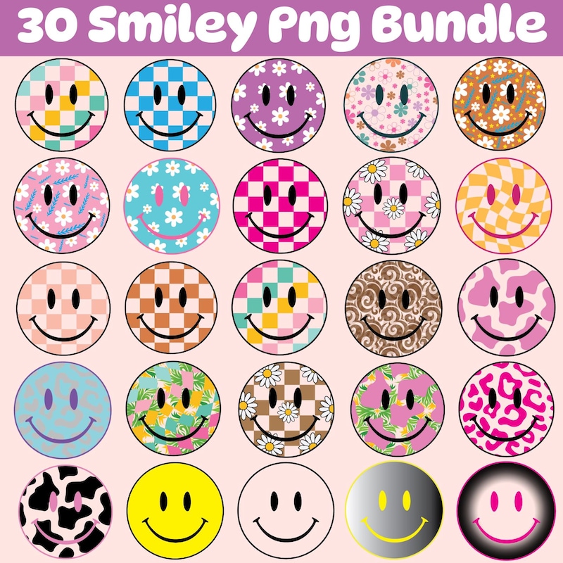 Smiley Face Svg - Etsy