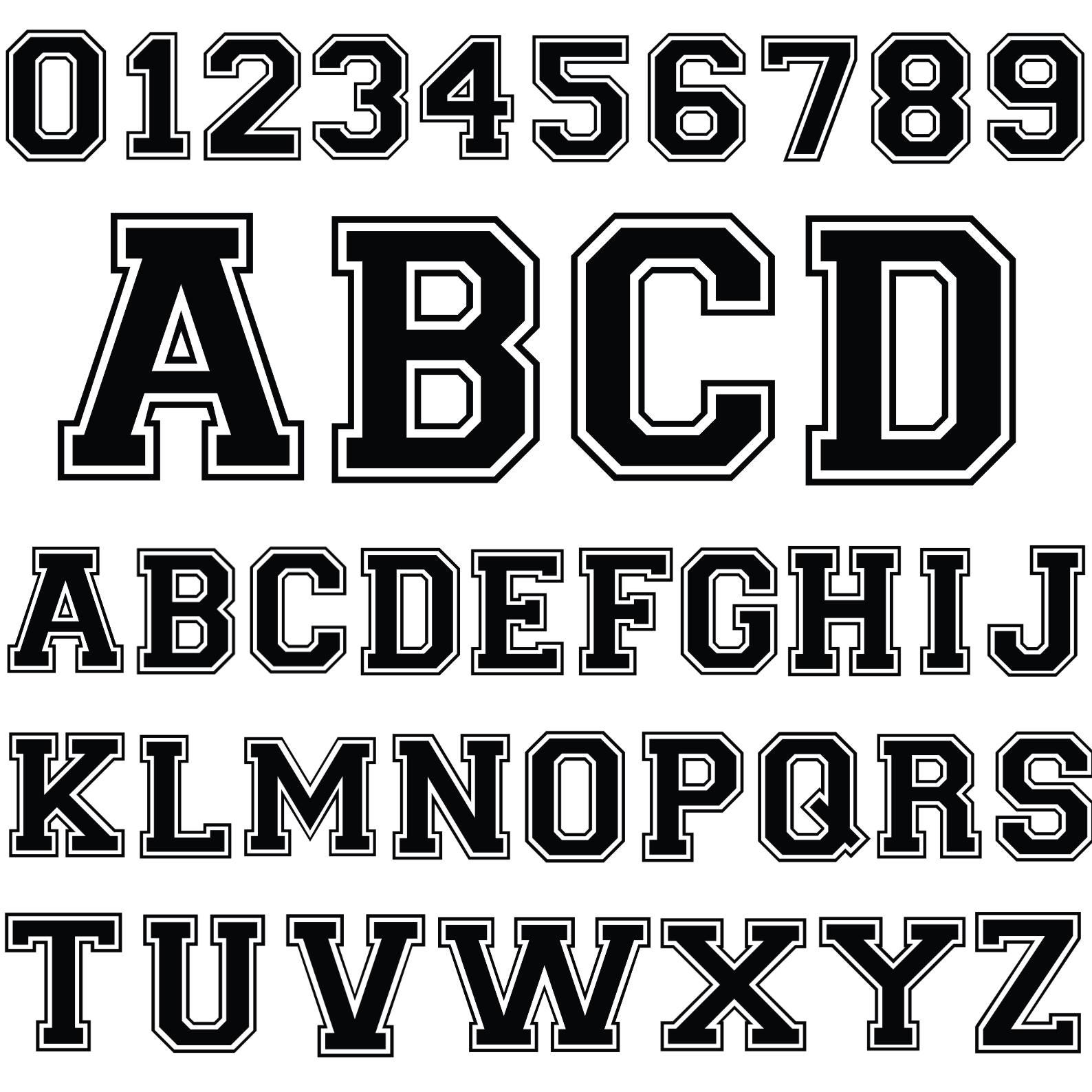 Varsity Font Svg, Varsity Letters Svg, Varsity Alphabet, Jersey Font ...