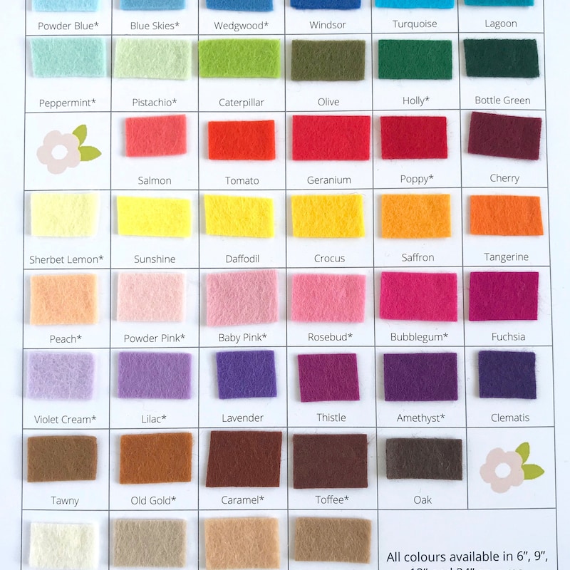 Felt Samples - Etsy