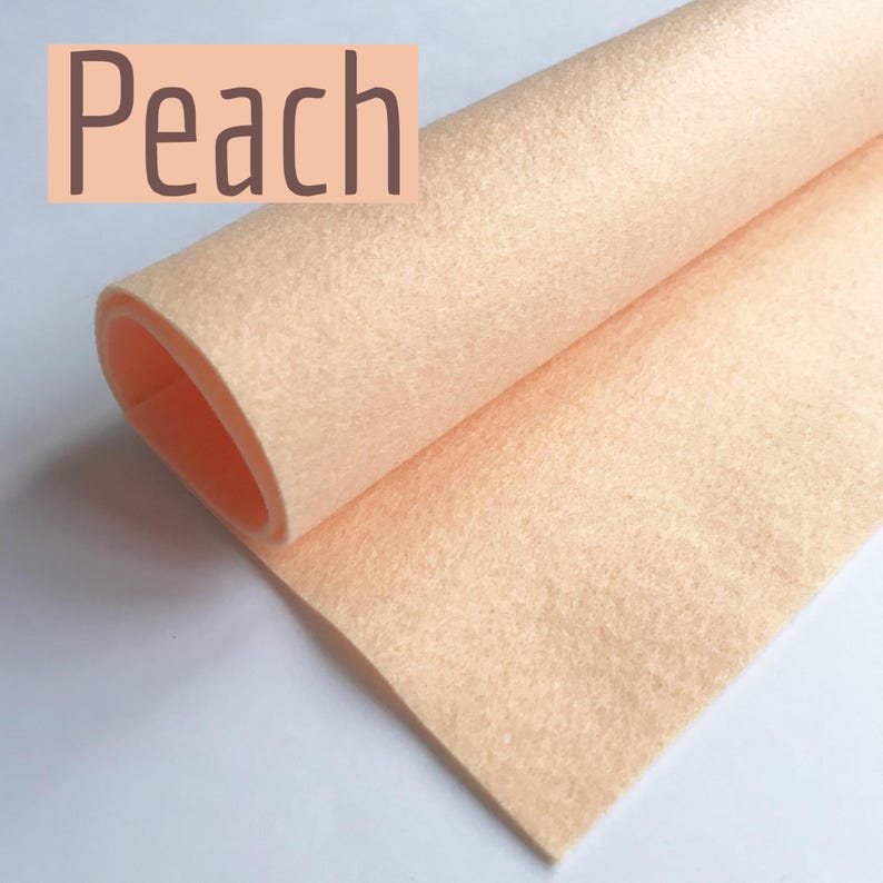 The PASTEL Felt Bundle - 7 Sheets of Felt / 2 Sizes - Soft Craft Felt ...