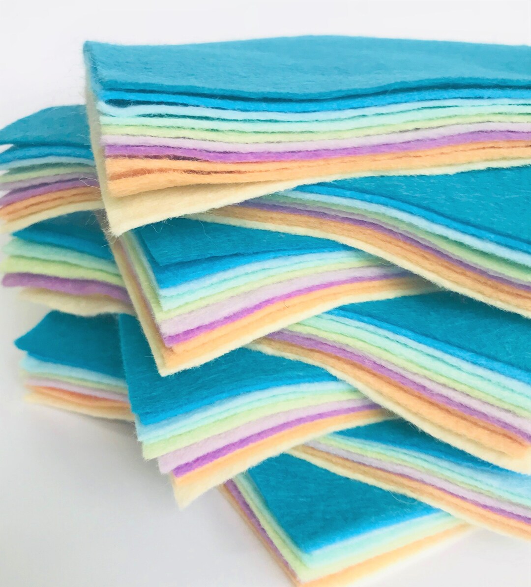 Coral Reef Felt Bundle - 10 Sheets of Felt - Choose the Size - 30% Wool ...