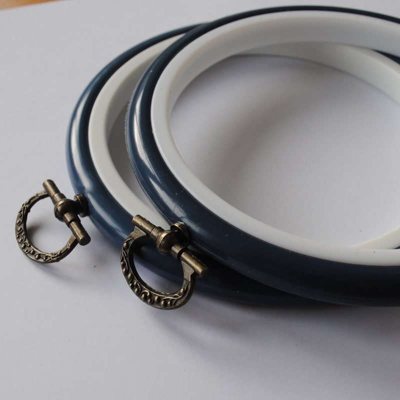 White Plastic Hoop - Etsy