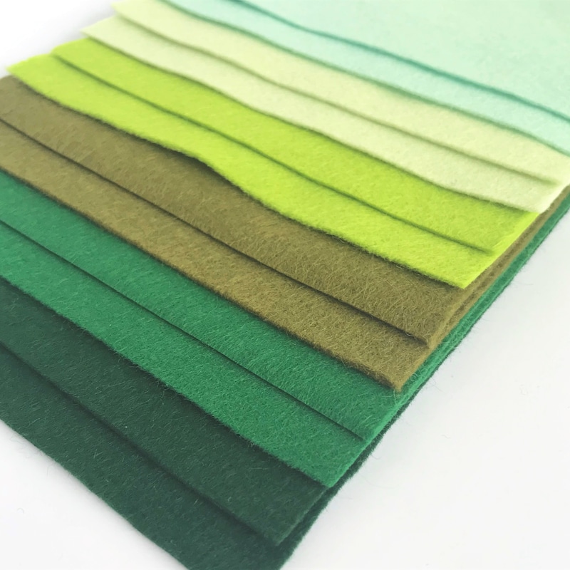 Green Felt Fabric - Etsy