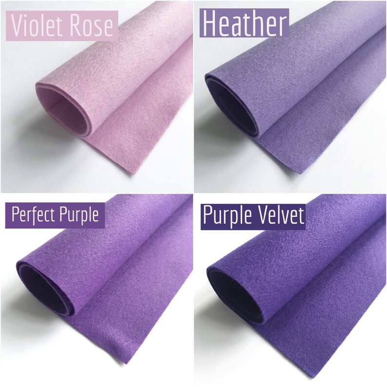 55cm X 65cm Large Polyester Felt Sheet - Pick and Mix - Choose From 50 ...