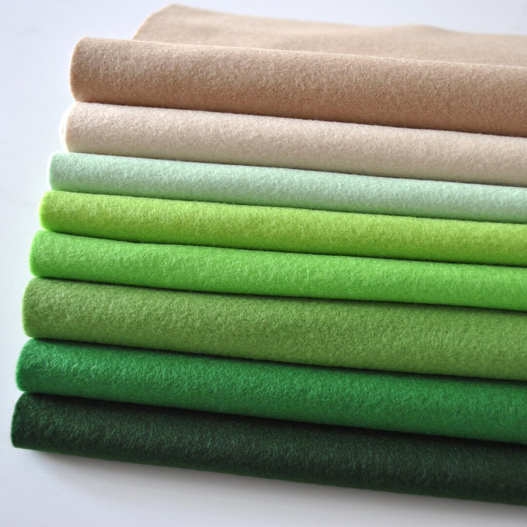 The SHRUB Felt Bundle - 8 Sheets of Felt / 2 Sizes - Soft Craft Felt ...