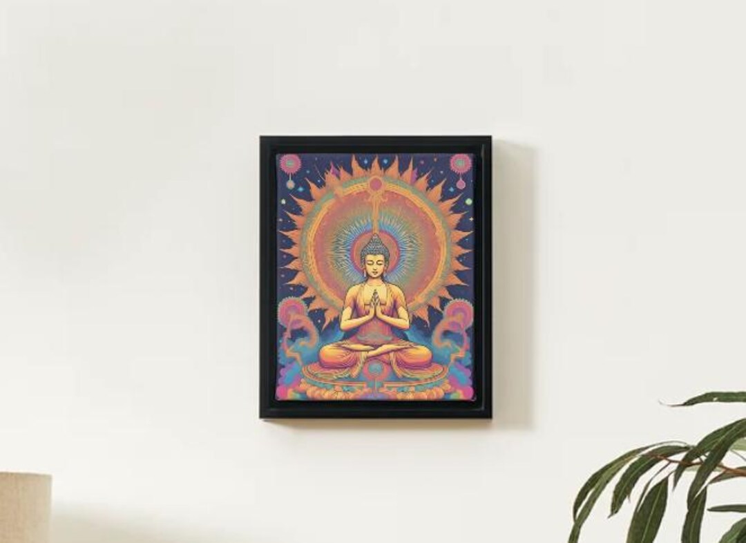 Psychedelic Buddha Boho Yoga Chakra Buddhism Wall Art - Etsy