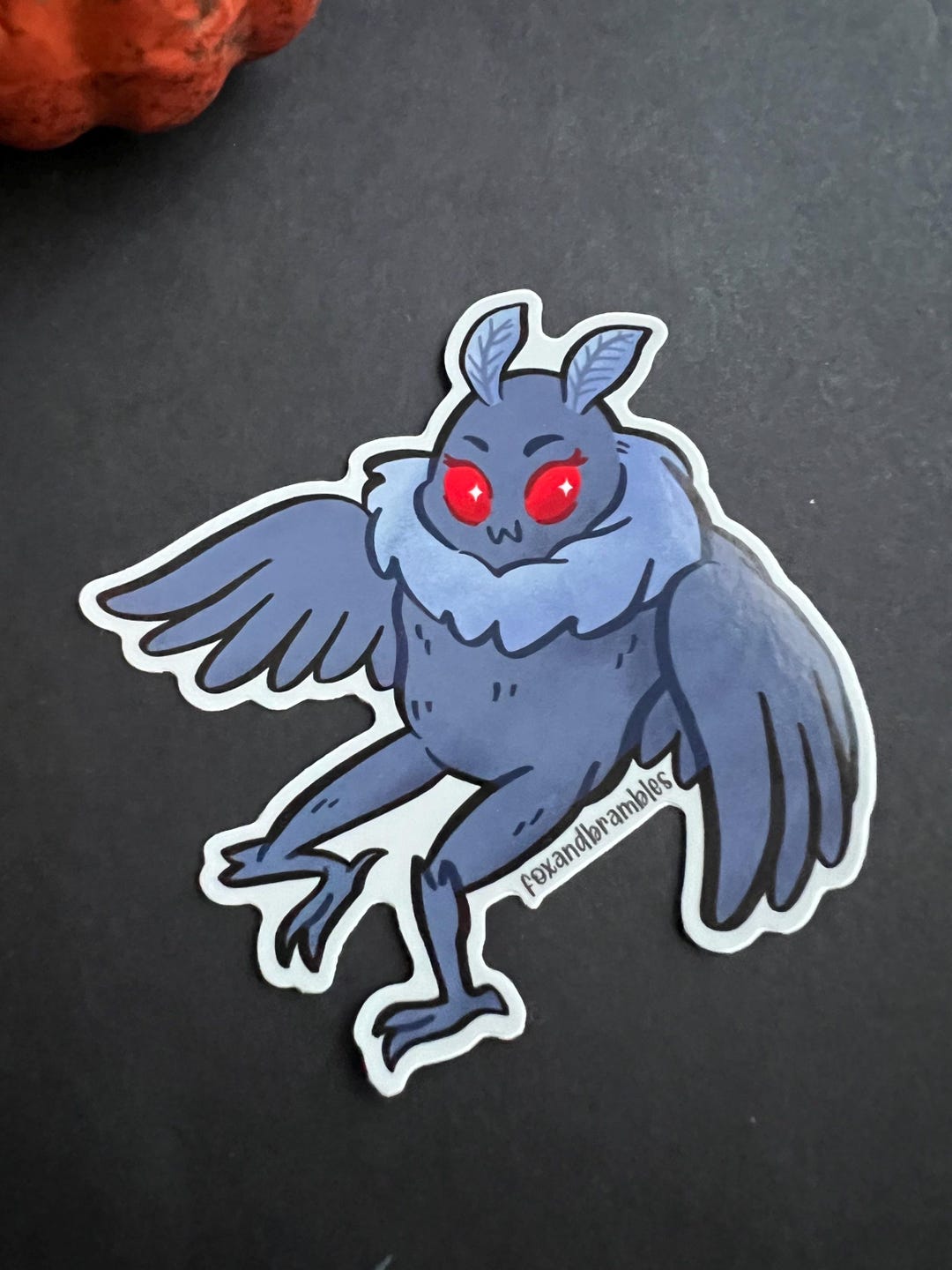 Mothman Cryptid Sticker - Etsy