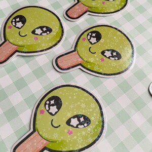 Alien Holographic Ice Cream Vinyl Sticker. - Etsy