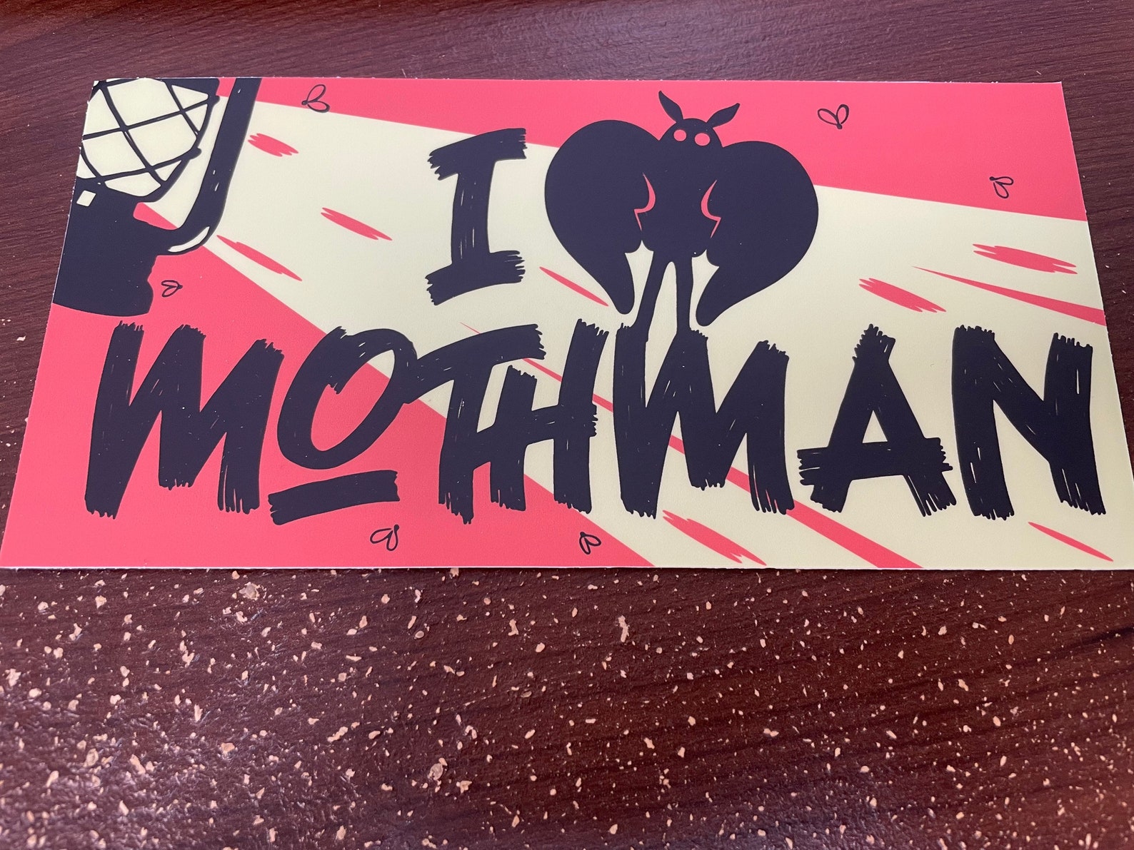 I Love Mothman. Cryptid Bumper Sticker. - Etsy