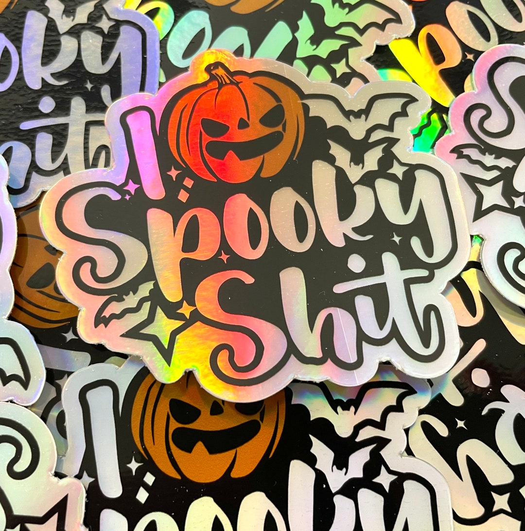 Autocollant Halloween J'aime l'autocollant Halloween Spooky Sh t ...