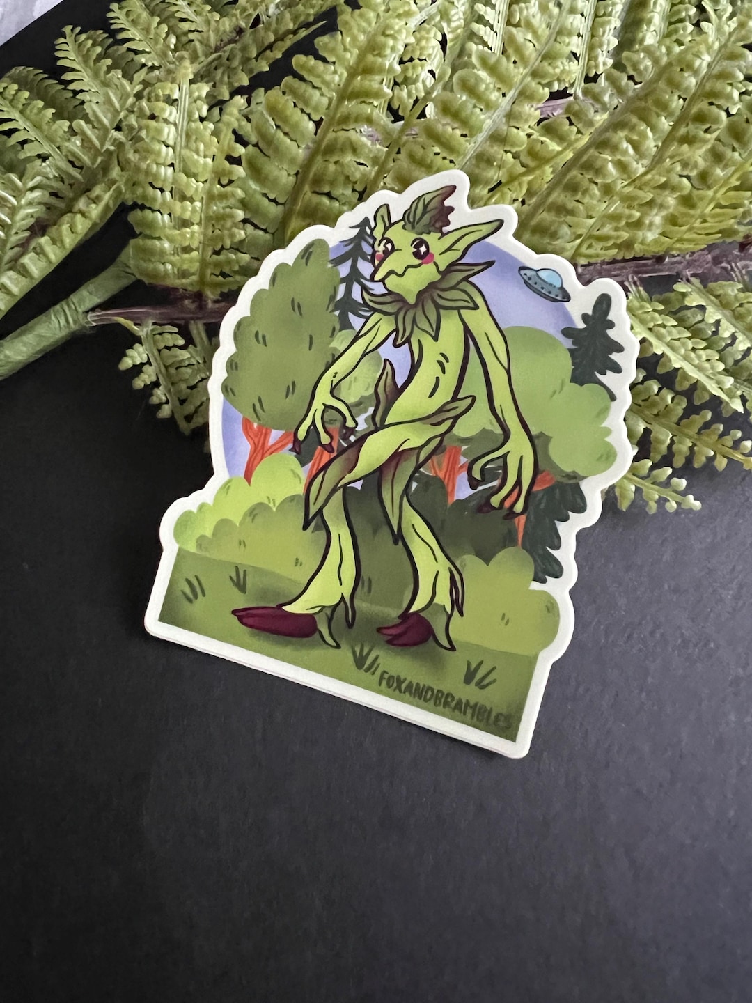 Retro Veggieman Vinyl Cryptid Sticker - Etsy
