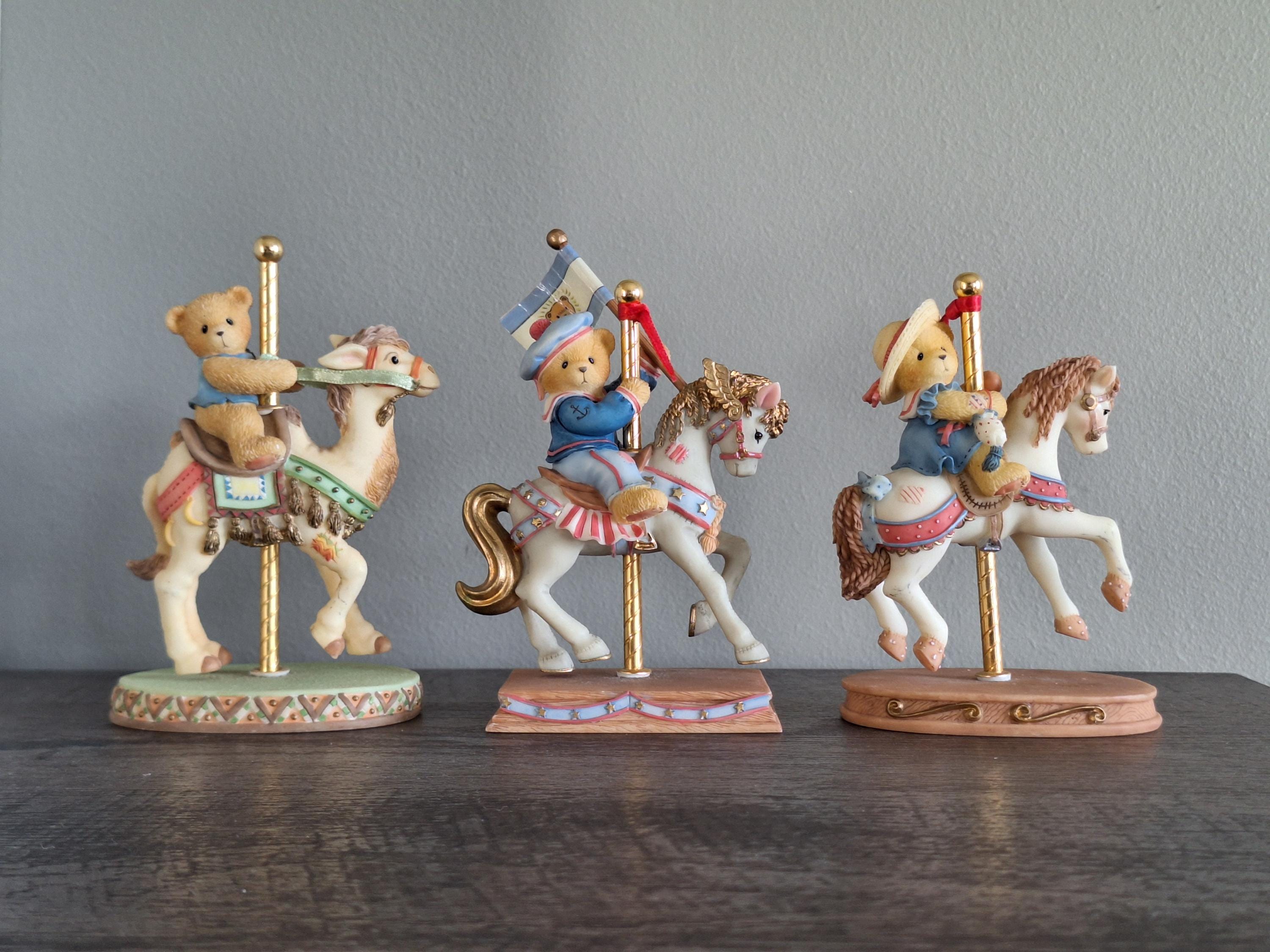 Priscilla Hillman Carousel Bear Figurines: Collectible Teddy Bears ...