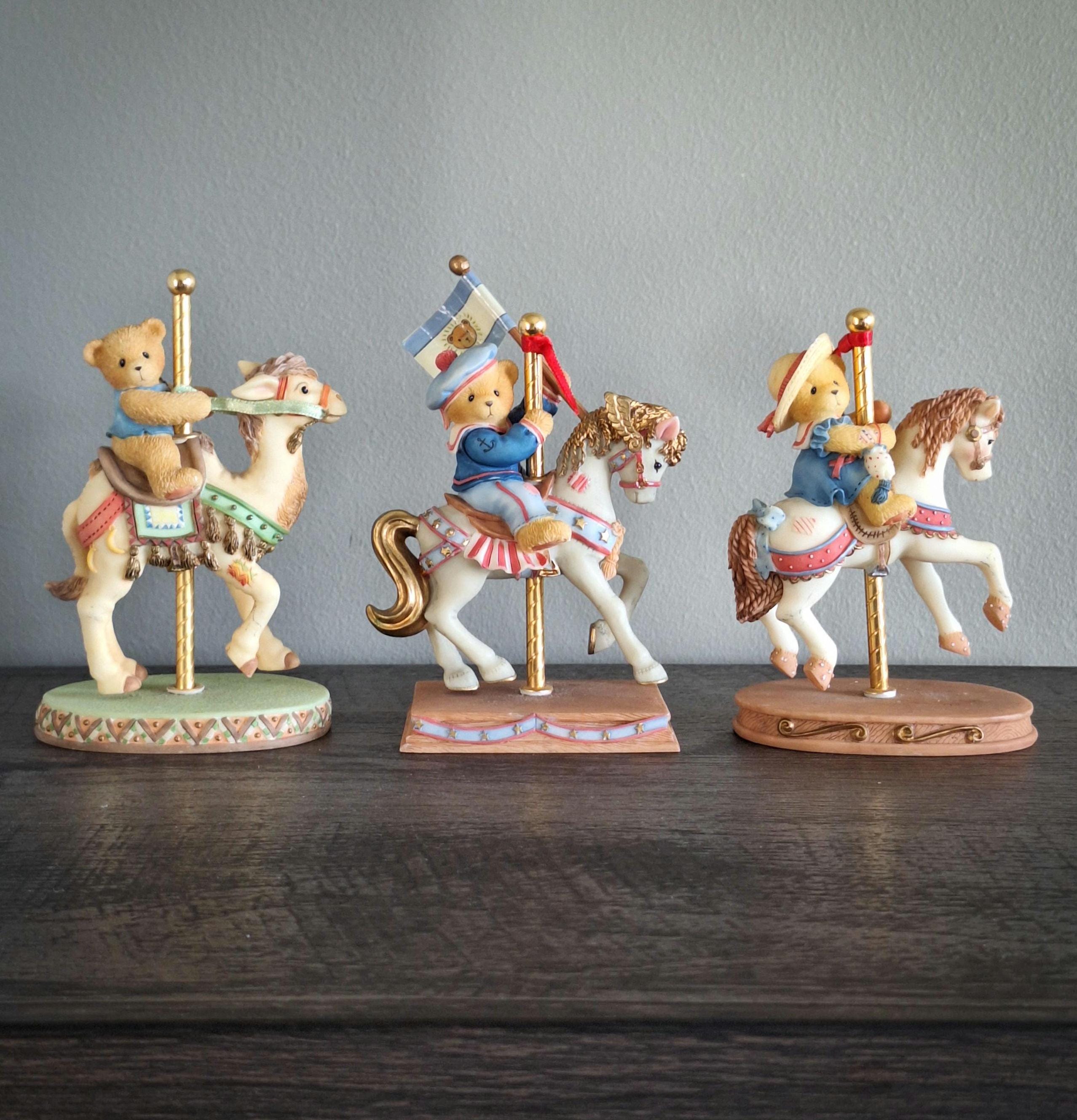 Priscilla Hillman Carousel Bear Figurines: Collectible Teddy Bears ...