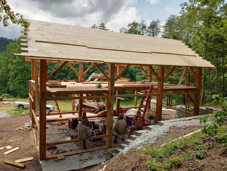 Timber Frame Kit DIY Cabin/home/garden Shed - Etsy
