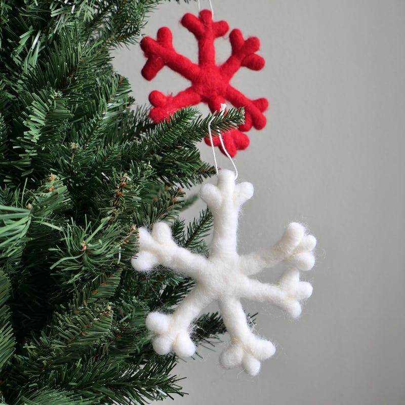 Felt Snowflake - Etsy