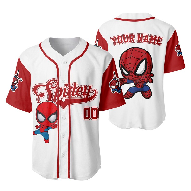 Personalized Spidey and His Amazing Friends Baseball Jersey, Disney ...