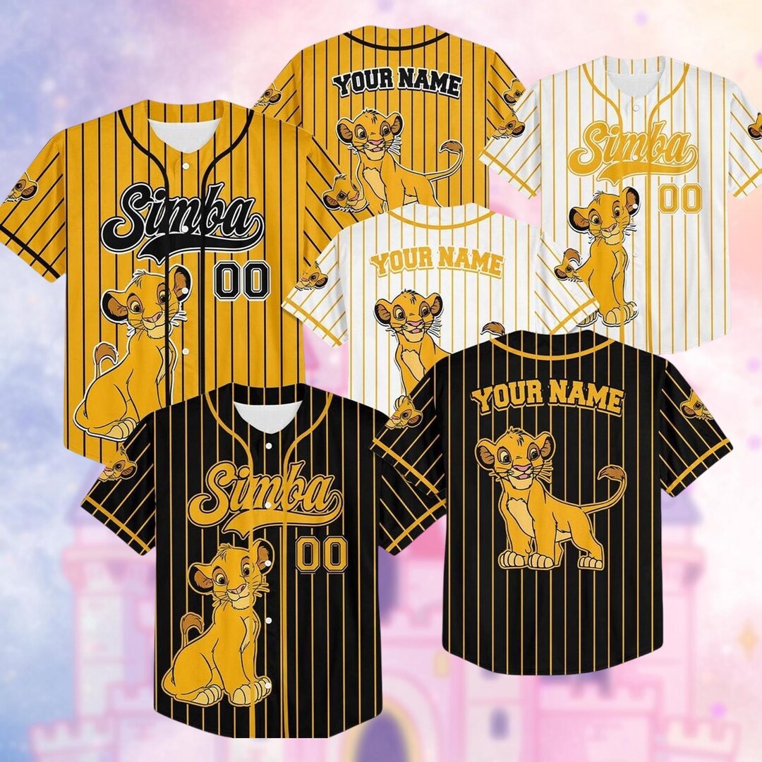 Personalize Disney the Lion King Simba Striped Black, Disneyland ...