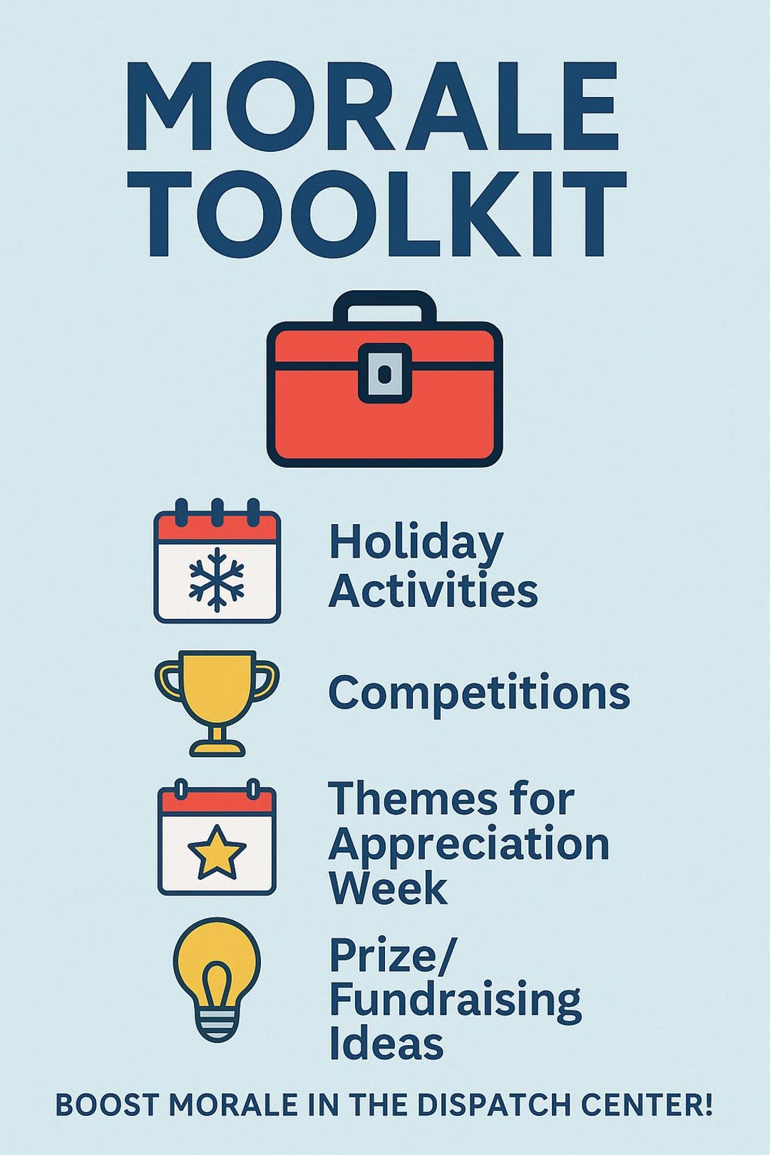 Dispatcher Morale Toolkit | Games, Holiday Activities, Competitions ...
