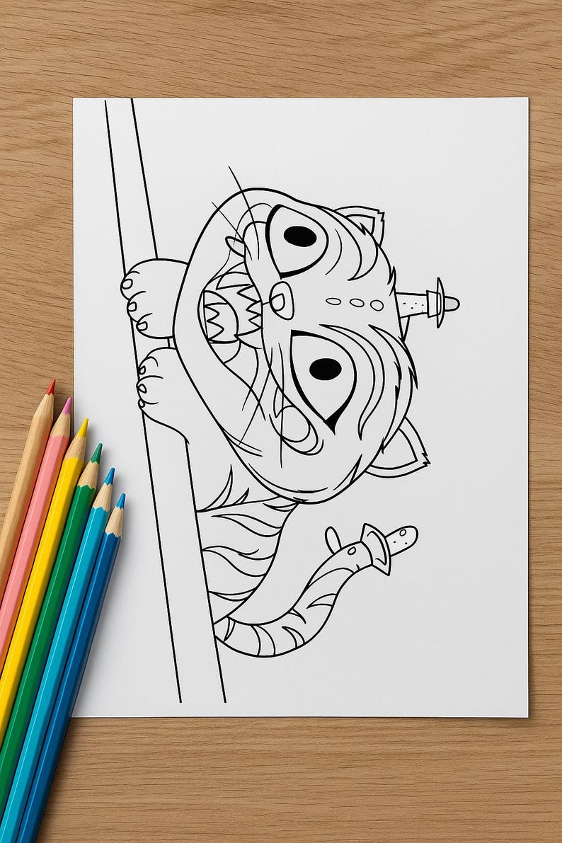 KPOP Demon Hunters Coloring Book | Anime Inspired Sheets (instant ...