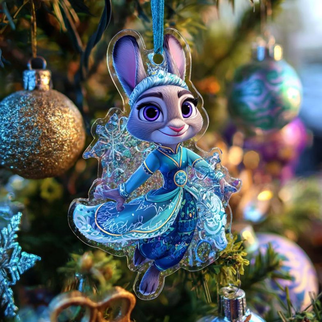 Personalized Zootopia Rabbit Judy Hopps Disney Frozen Theme Ornament ...