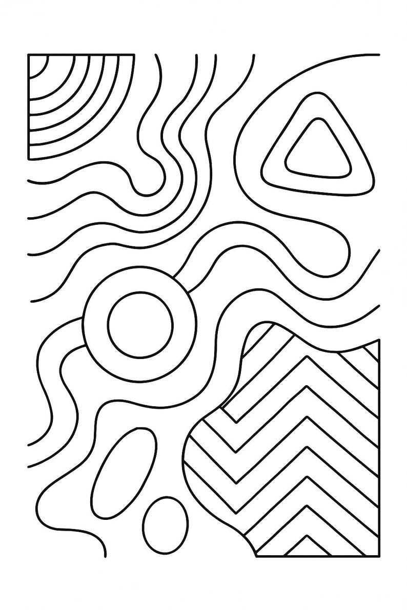 Calm Your Mind – Printable Adult Colouring Book | 10 Relaxing Pages for ...
