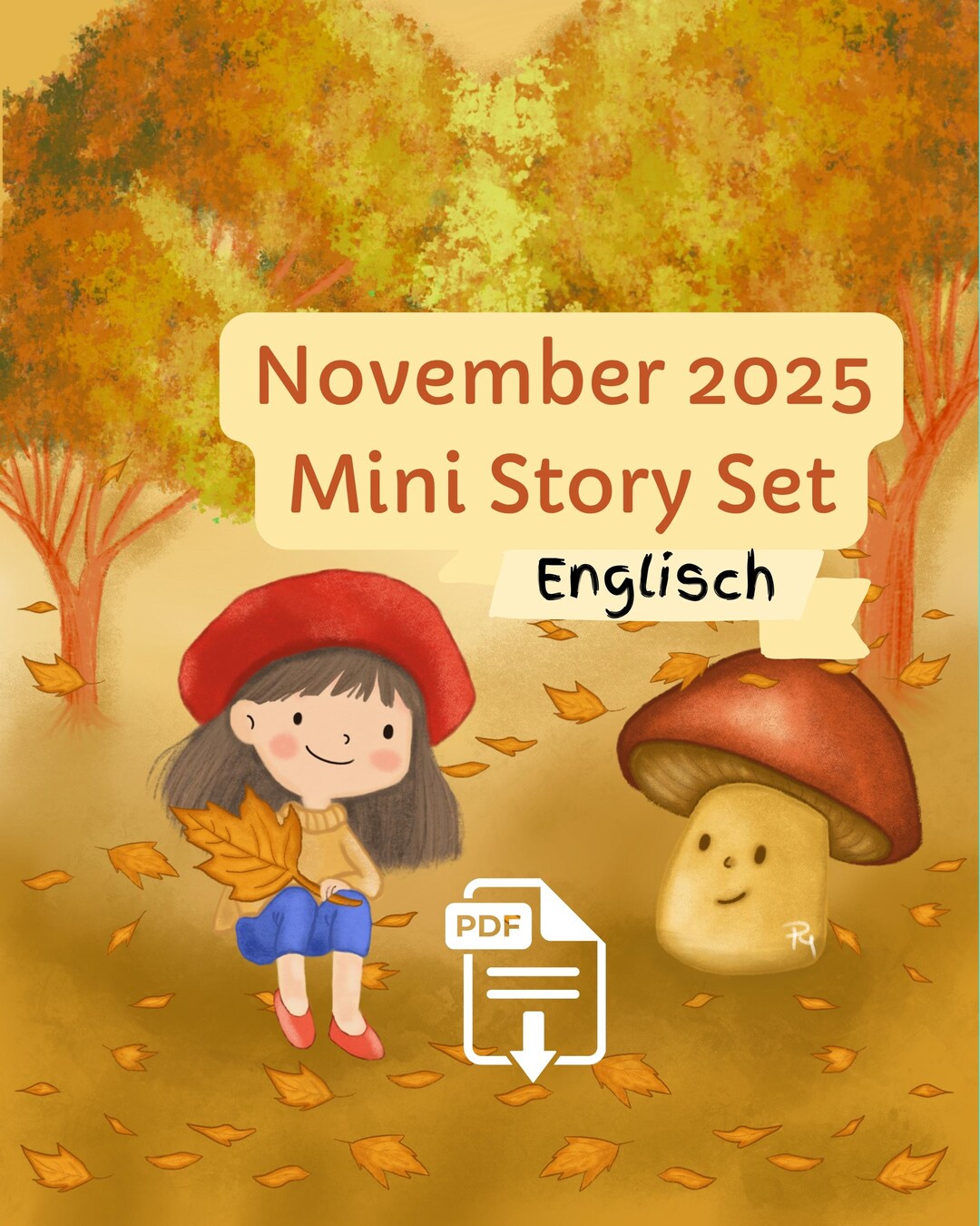 November Mini Story Set for Kids – Lulu & Mossy | Printable PDF + Audio ...