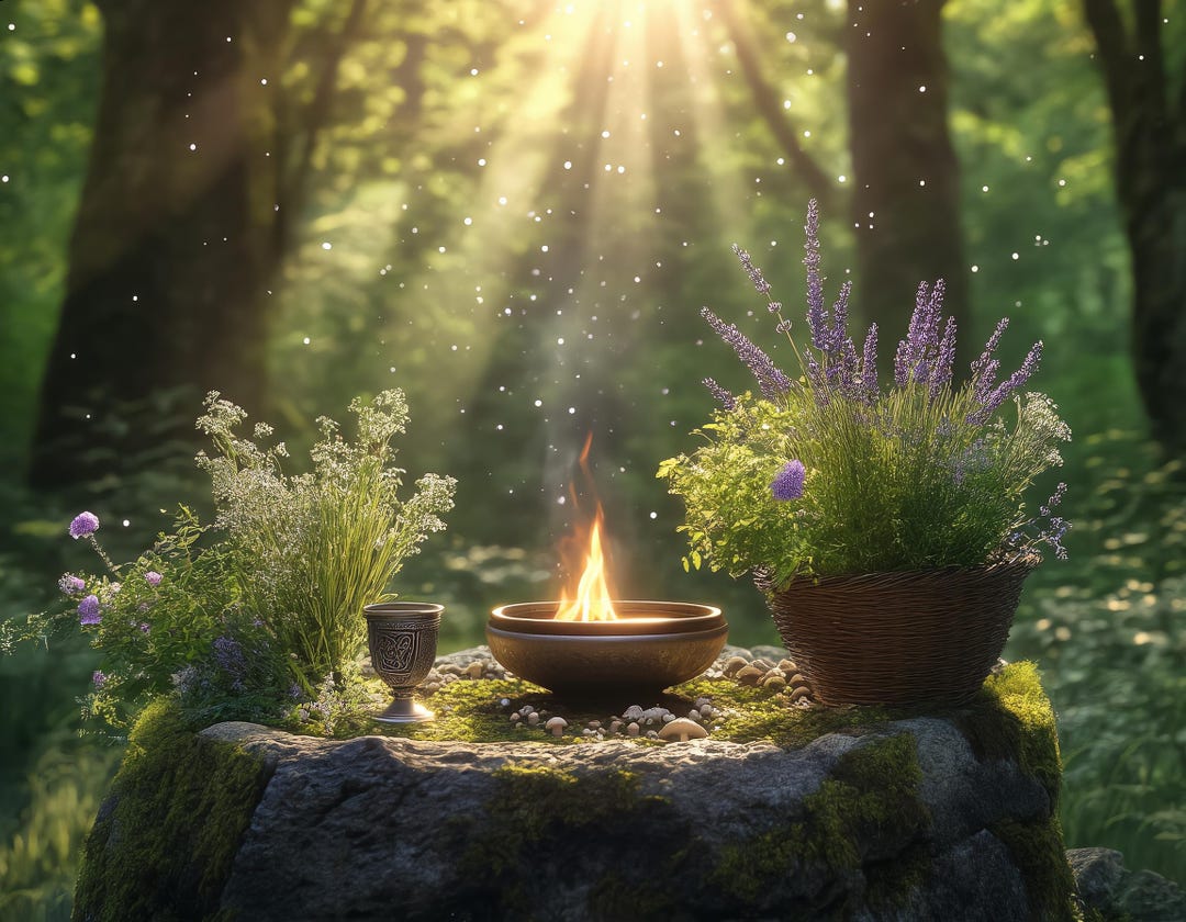 Digital Earth Witch Altar Background - Static and Animated, Travel ...