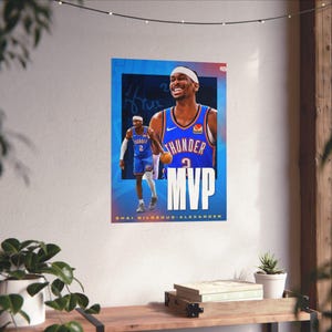 Shai SGA MVP Posters - Limited Edition SGA Award Celebration Wall Art ...
