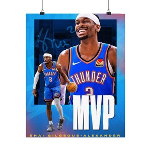 Shai SGA MVP Posters - Limited Edition SGA Award Celebration Wall Art ...