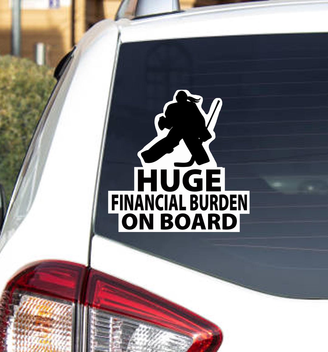 Hockey-themed Vinyl Decals | Huge Financial Burden on Board, Female ...